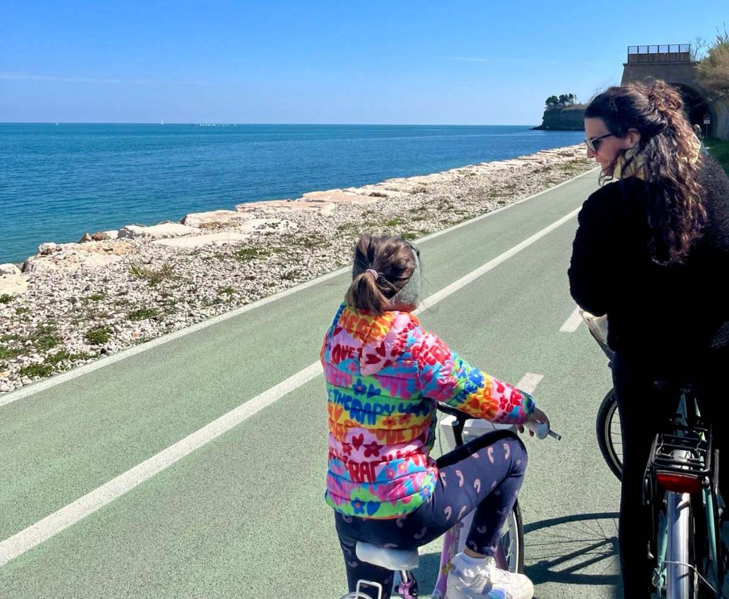 Pista ciclabile della costa dei Trabocchi mappa e noleggio bici